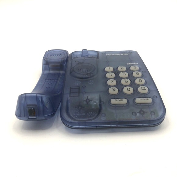 Other | Panasonic Obria Corded Telephone Transparent Blue Phone Kxts3mx ...